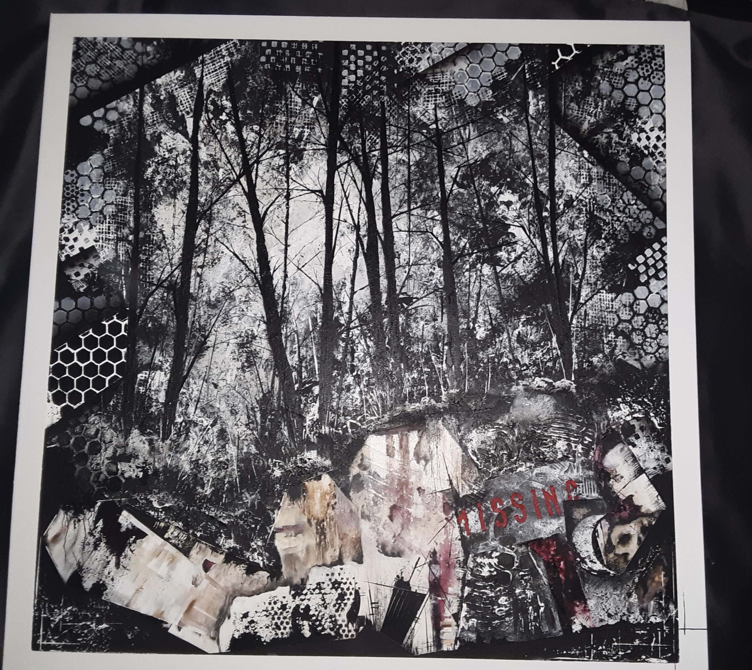 36" x 36" RED ROOTS - Tommy Twilight Art