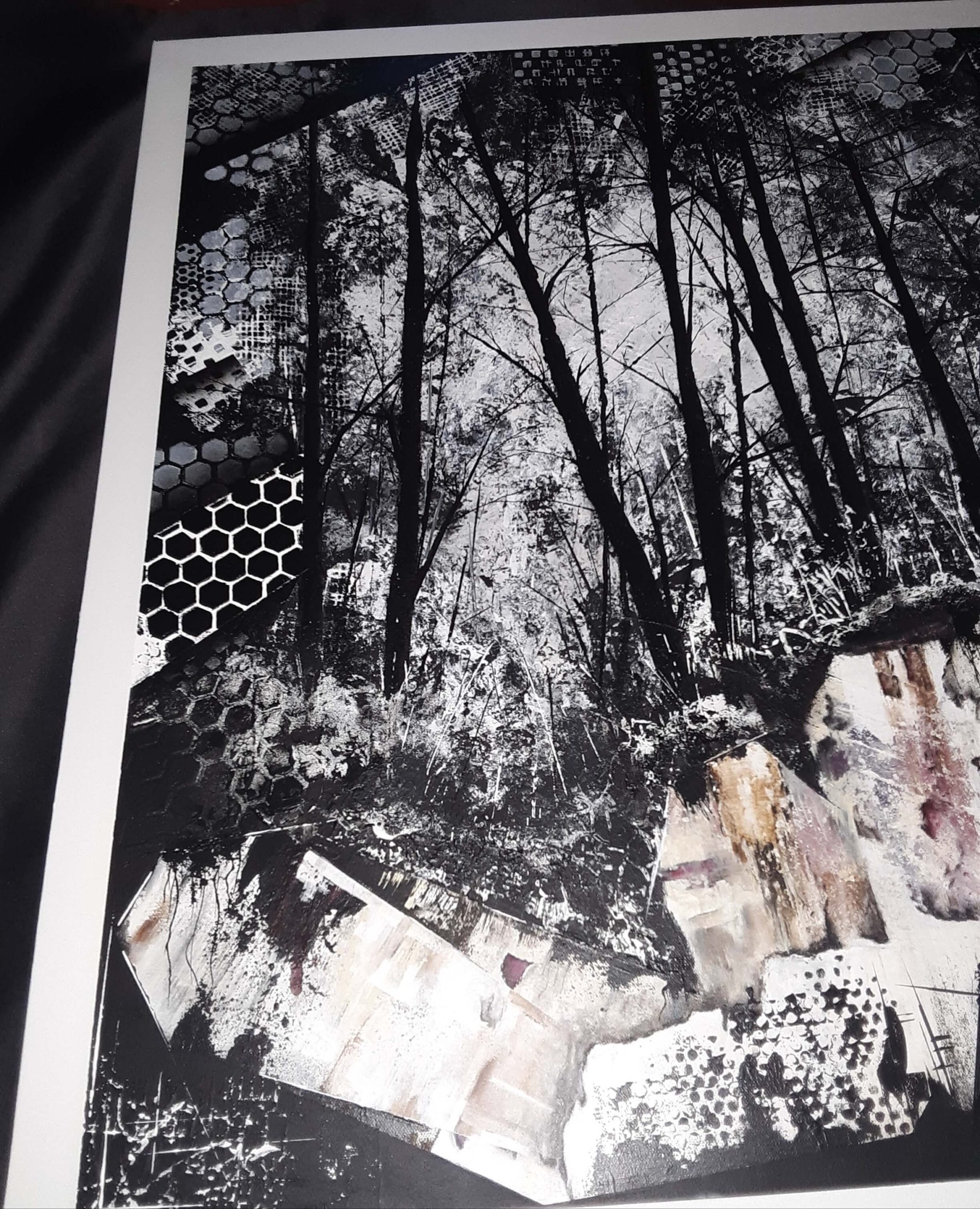 36" x 36" RED ROOTS - Tommy Twilight Art