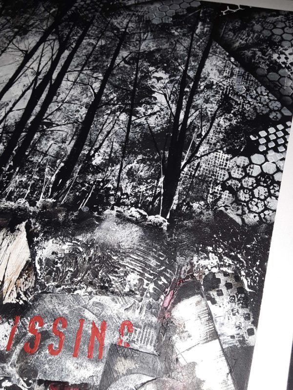 36" x 36" RED ROOTS - Tommy Twilight Art