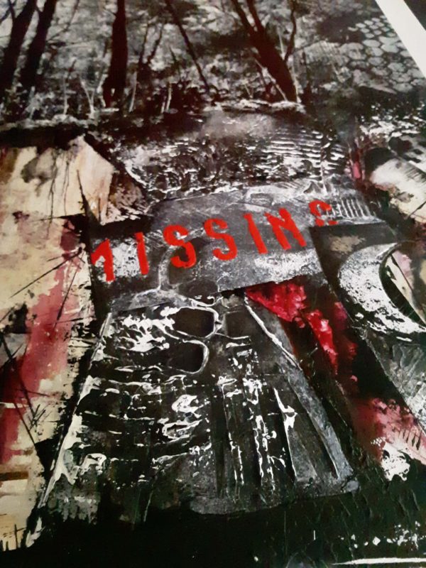 36" x 36" RED ROOTS - Tommy Twilight Art